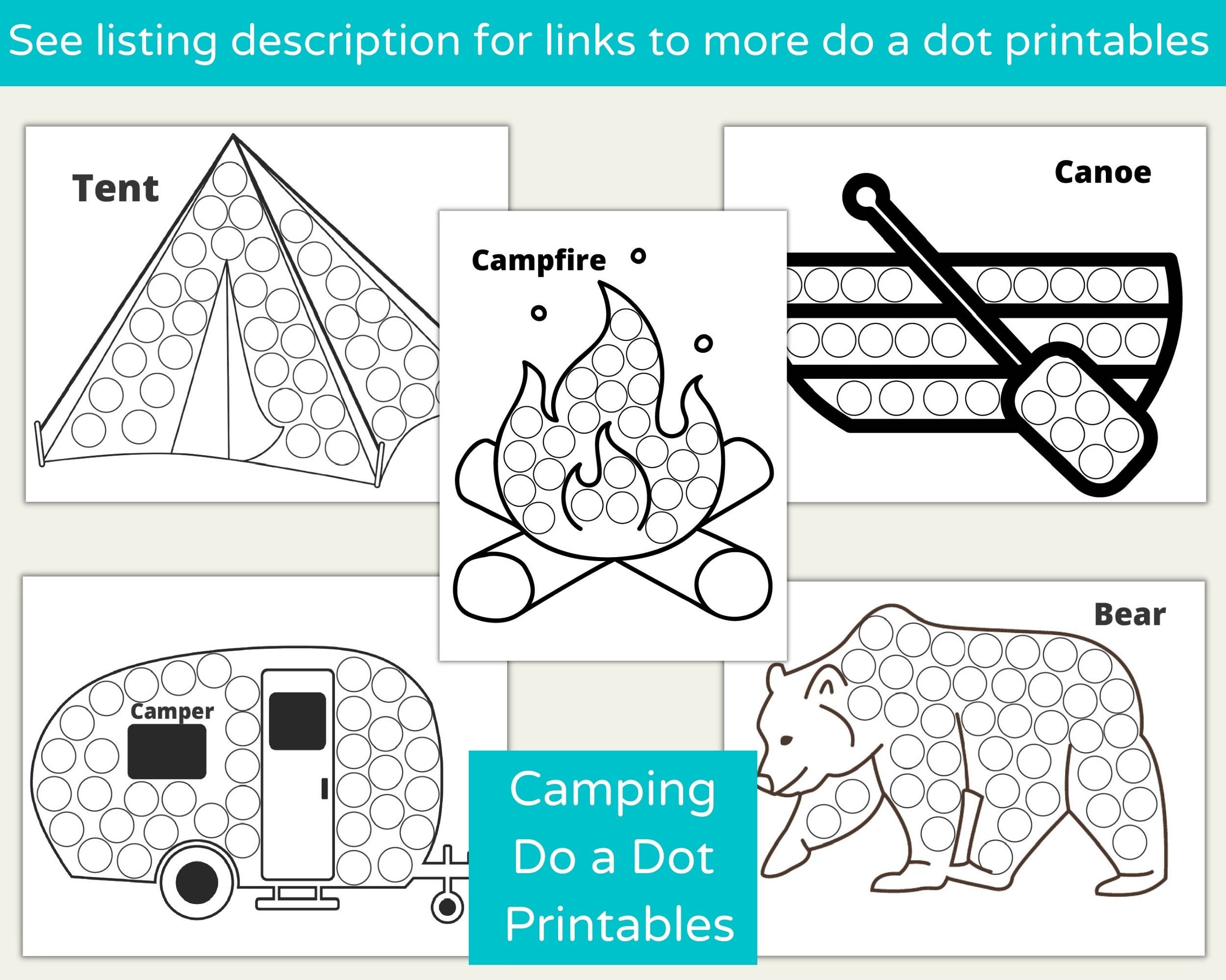 American Flag Dot Marker Printable/ Do a Dot Printable/ Flag Activity ...