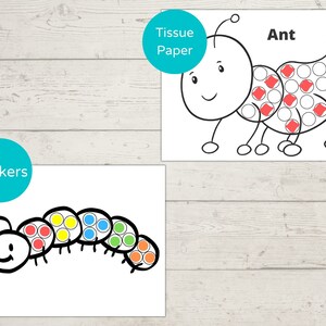 Bug Dot Marker Printables/ Do a Dot Printable/ Toddler Activity/ Bug ...