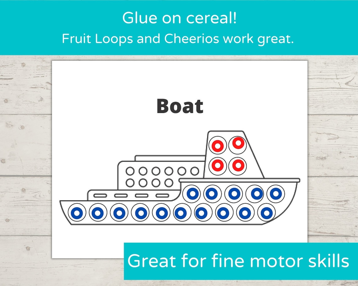Transportation Dot Marker Printables/ Do a Dot Printable/ Toddler ...