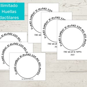 Día De La Tierra Handprint Art / Earth Day Toddler Handprint - Etsy Canada