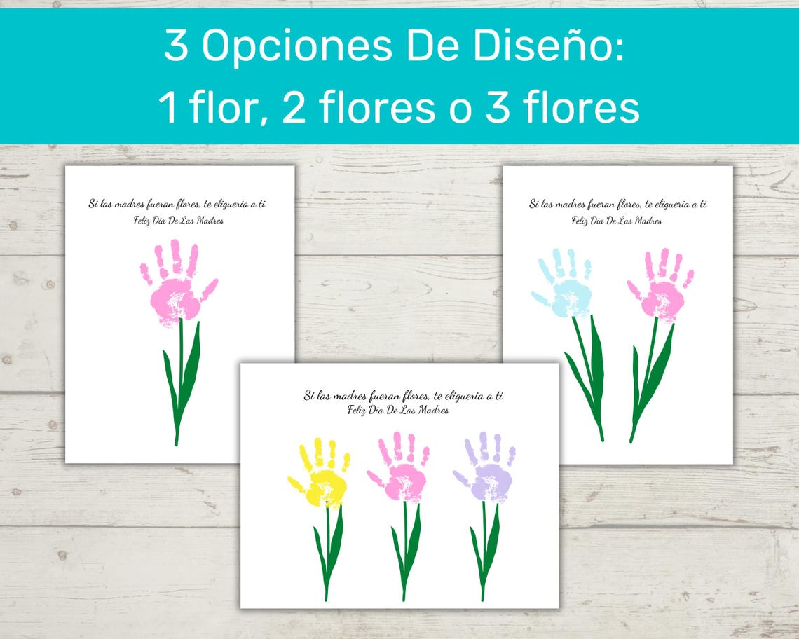 Spanish Mother's Day Toddler Handprint Art/ Día De La Madre Handprint ...