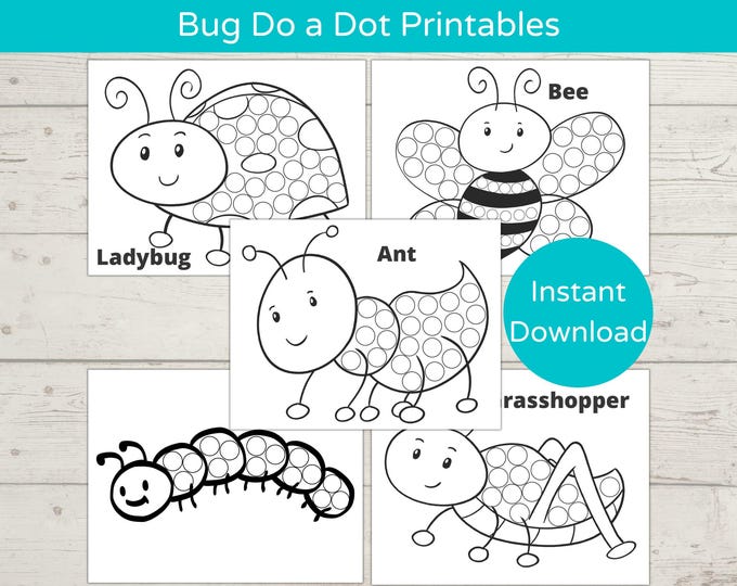 Spring Animals Dot Marker Printables/ Do a Dot Printable/ Baby Animals ...