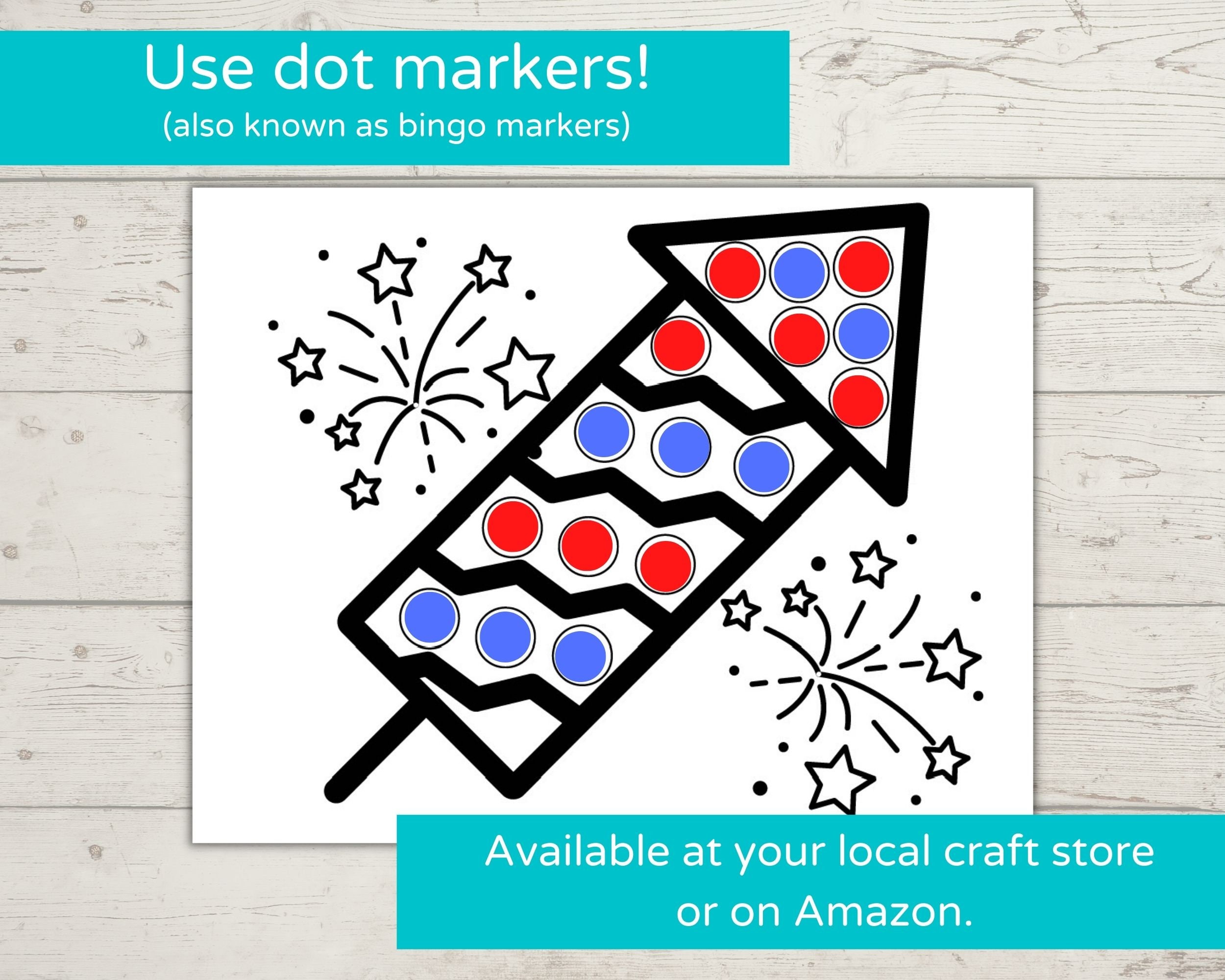 Fourth of July Dot Marker Printables/ Fourth of July Craft ...