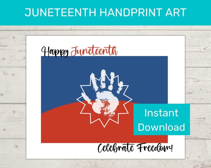 Juneteenth Craft for Kids | Printable Handprint Art | Juneteenth ...