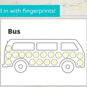 Transportation Dot Marker Printables/ Do a Dot Printable/ Toddler ...