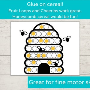 Bees and Flowers Dot Marker Printables/ Do a Dot Printable/ Toddler ...