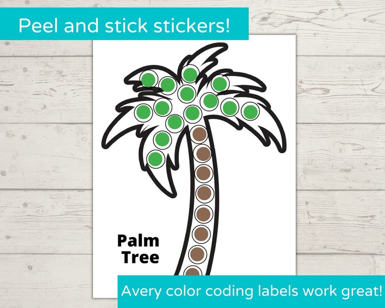 Beach Theme Dot Marker Printables/ Do a Dot Printable/ Toddler Activity ...