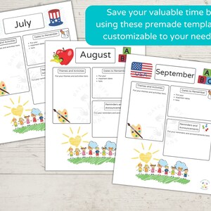 Preschool Newsletter Templates/ Daycare Newsletter Templates/ Editable ...