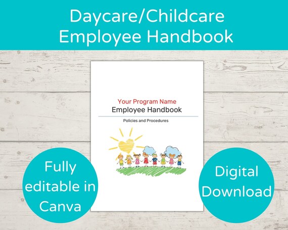 Daycare Employee Handbook/ Childcare Personnel Policies and - Etsy