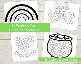 Earth Day Dot Marker Printable/ Do a Dot Printable/ Earth Day Activity ...