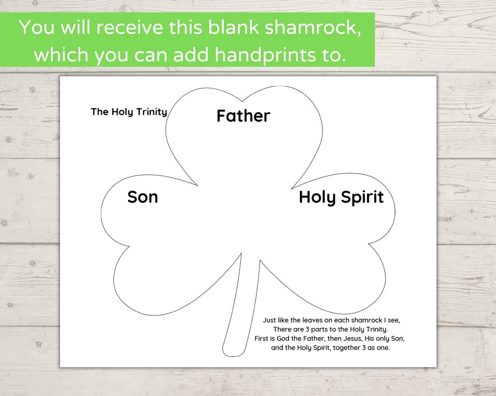 St. Patrick's Day Handprint Art/ St. Patrick's Day Toddler Activity ...