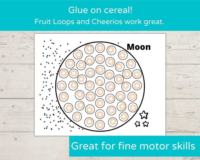 Space Theme Dot Marker Printables/ Do a Dot Printable/ Toddler Activity ...