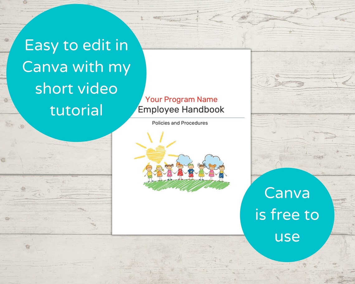 Daycare Employee Handbook/ Childcare Personnel Policies and Procedures ...