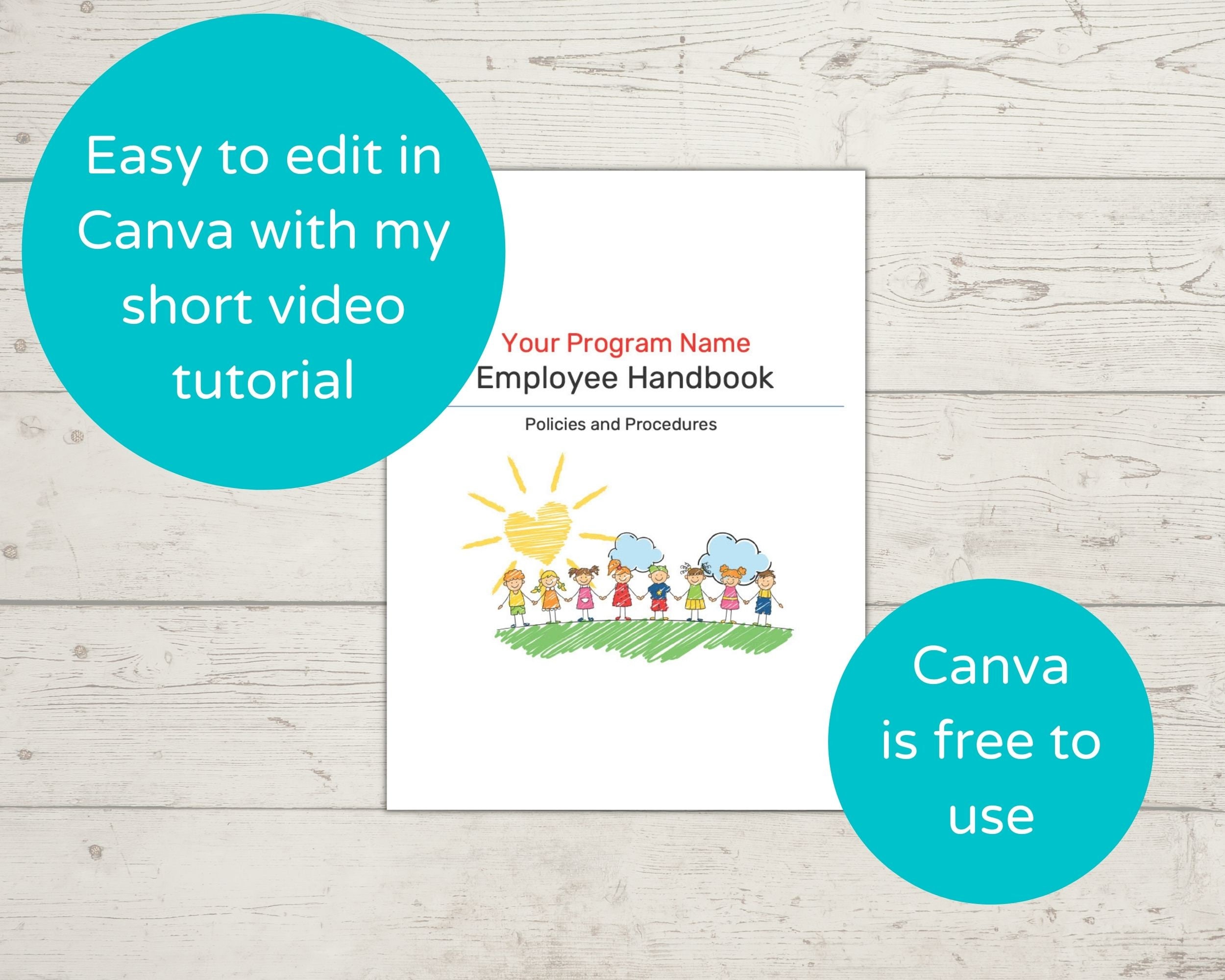 Daycare Employee Handbook/ Childcare Personnel Policies and Procedures ...