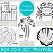 Beach Theme Dot Marker Printables/ Do a Dot Printable/ Toddler - Etsy