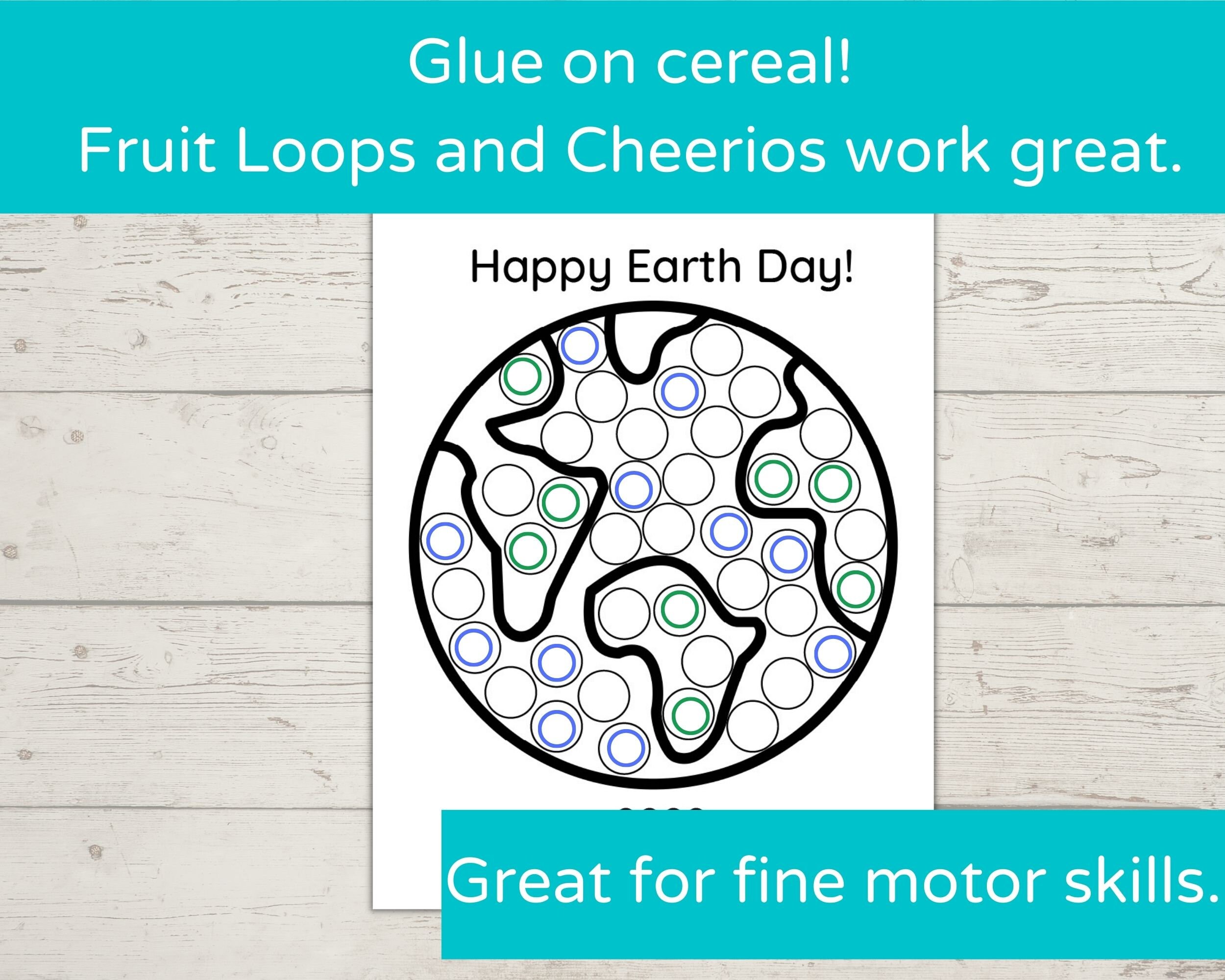 Earth Day Dot Marker Printable/ Do a Dot Printable/ Earth Day Activity ...