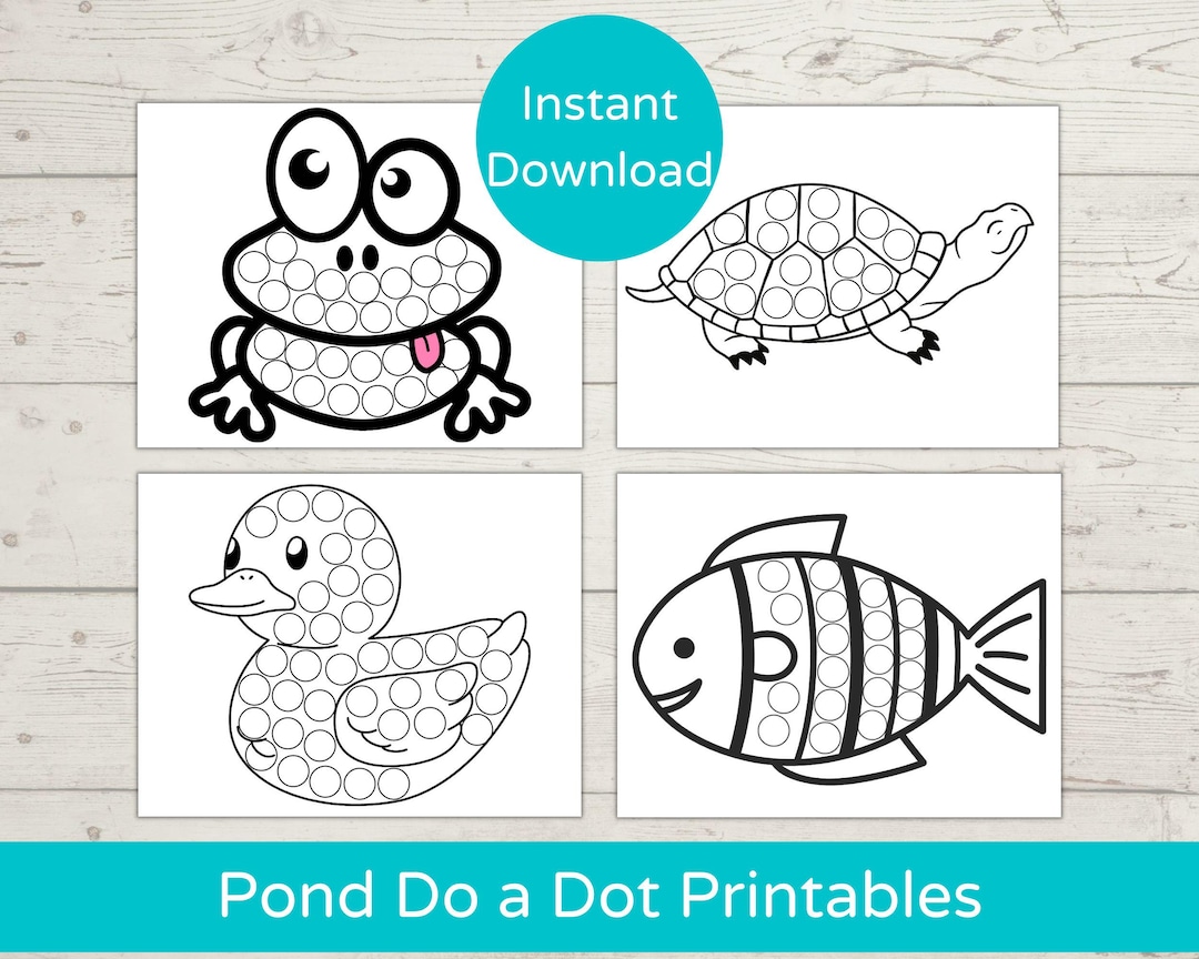 Pond Unit Dot Marker Printables/ Do a Dot Printable/ Pond Toddler ...
