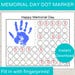Memorial Day Dot Marker Printable/ Do a Dot Printable/ Memorial Day ...