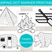 Camping Theme Dot Marker Printables/ Do a Dot Printable/ Toddler ...