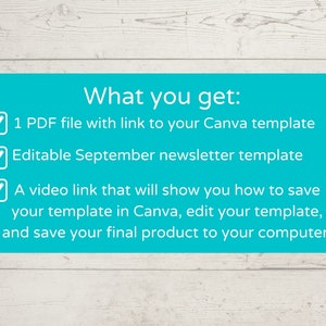 September Daycare Newsletter Template/ Preschool Newsletter Template ...