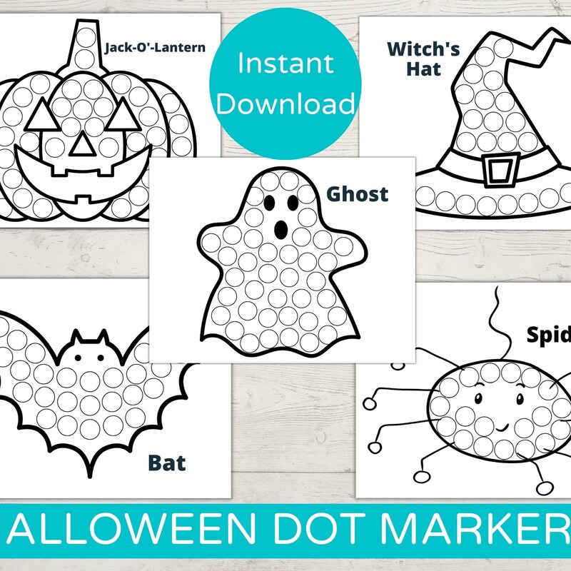 Halloween Dot Art - Etsy