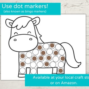 Spring Animals Dot Marker Printables/ Do a Dot Printable/ Baby Animals ...