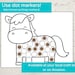 Spring Animals Dot Marker Printables/ Do a Dot Printable/ Baby Animals ...