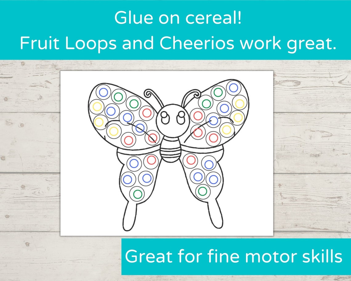 Butterfly Unit Dot Marker Printables/ Do a Dot Printable/ Butterfly ...