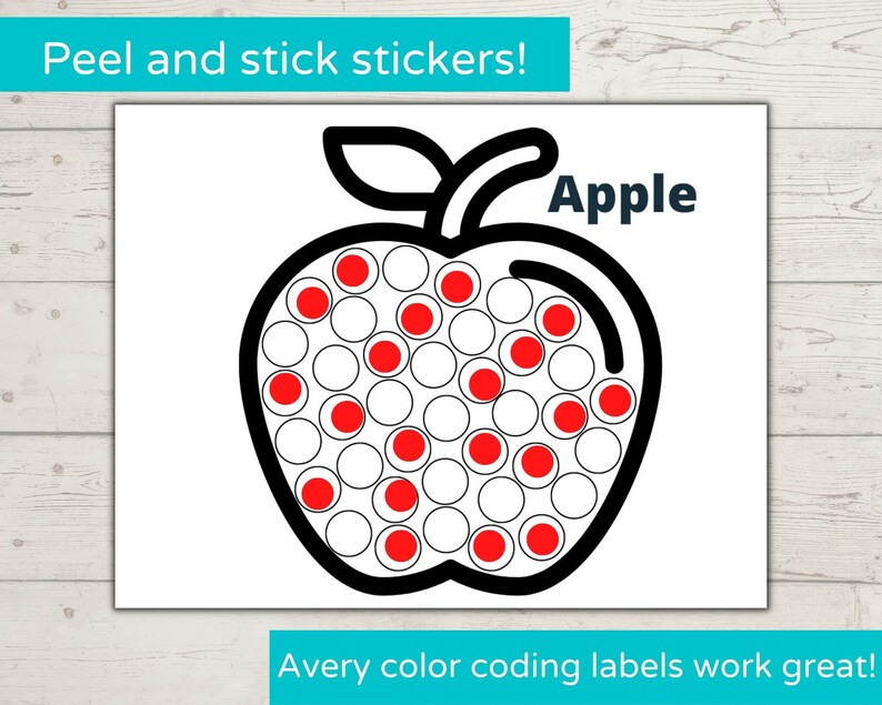Color Red Dot Marker Printables/ Do a Dot Printable/ Toddler Activity ...