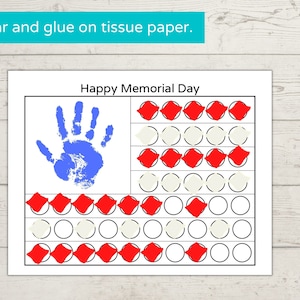 Memorial Day Dot Marker Printable/ Do a Dot Printable/ Memorial Day ...