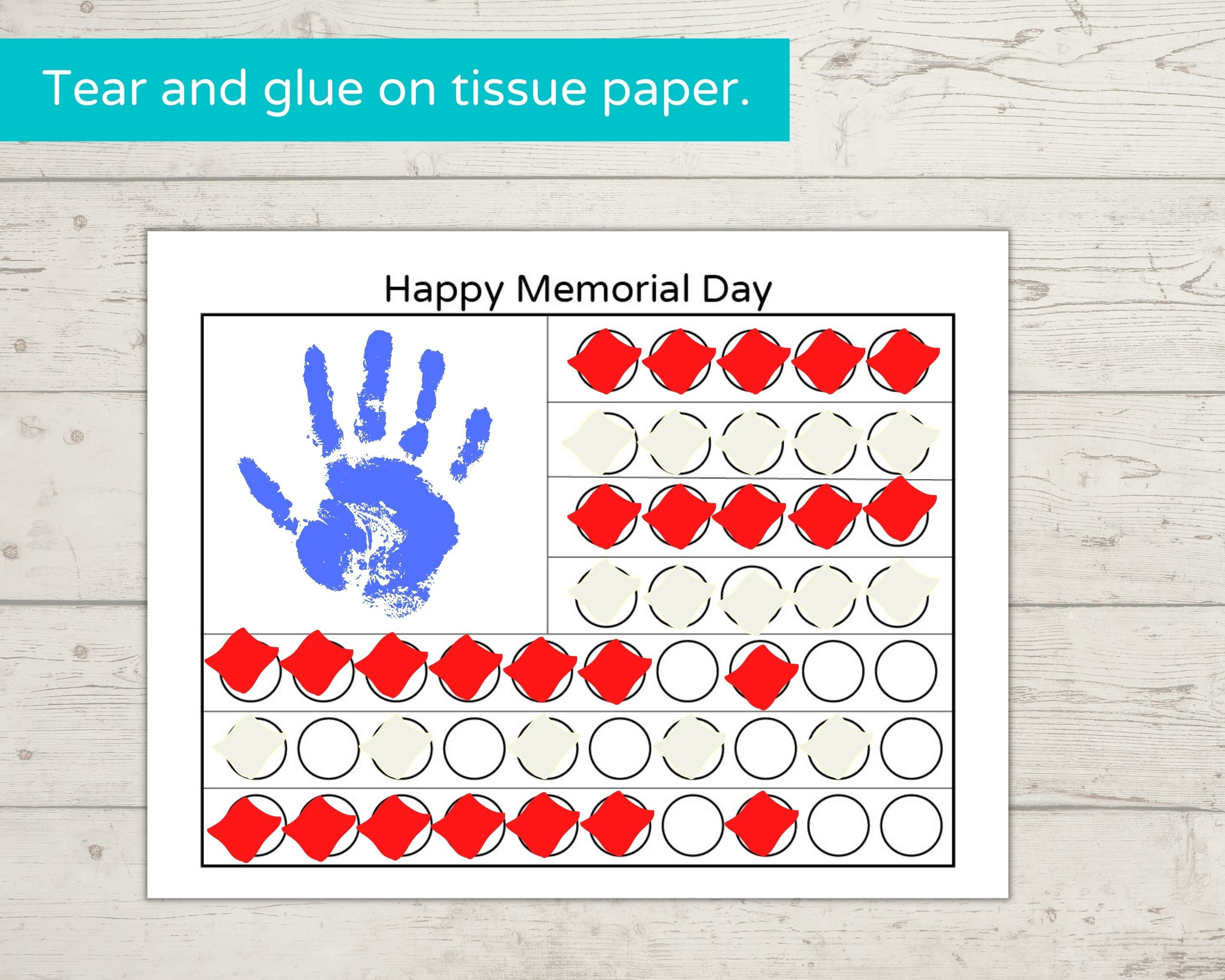 Memorial Day Dot Marker Printable/ Do a Dot Printable/ Memorial Day ...