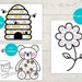 Bees and Flowers Dot Marker Printables/ Do a Dot Printable/ Toddler ...