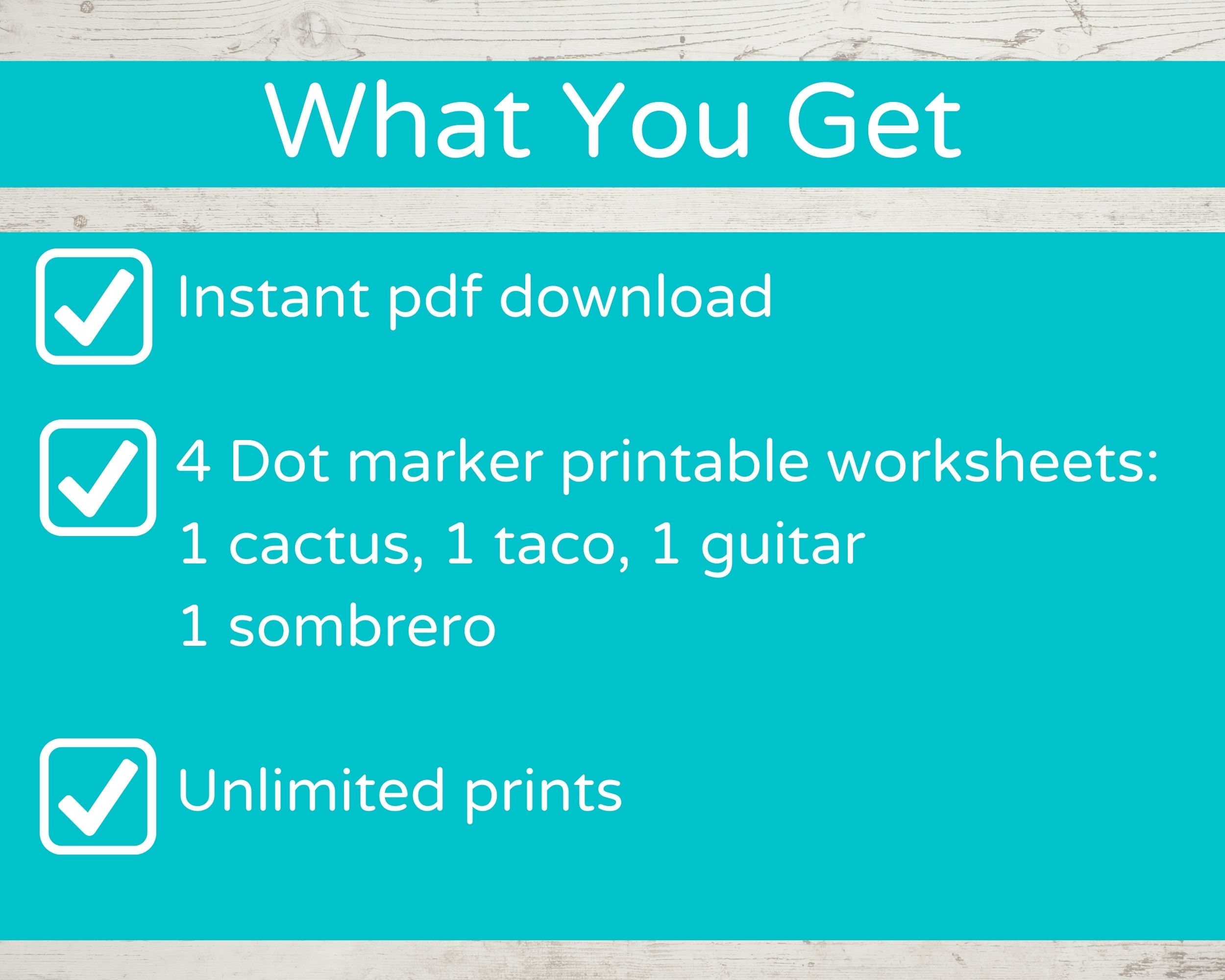 Cinco De Mayo Dot Marker Printables/ Do a Dot Printable/ Cinco De Mayo ...