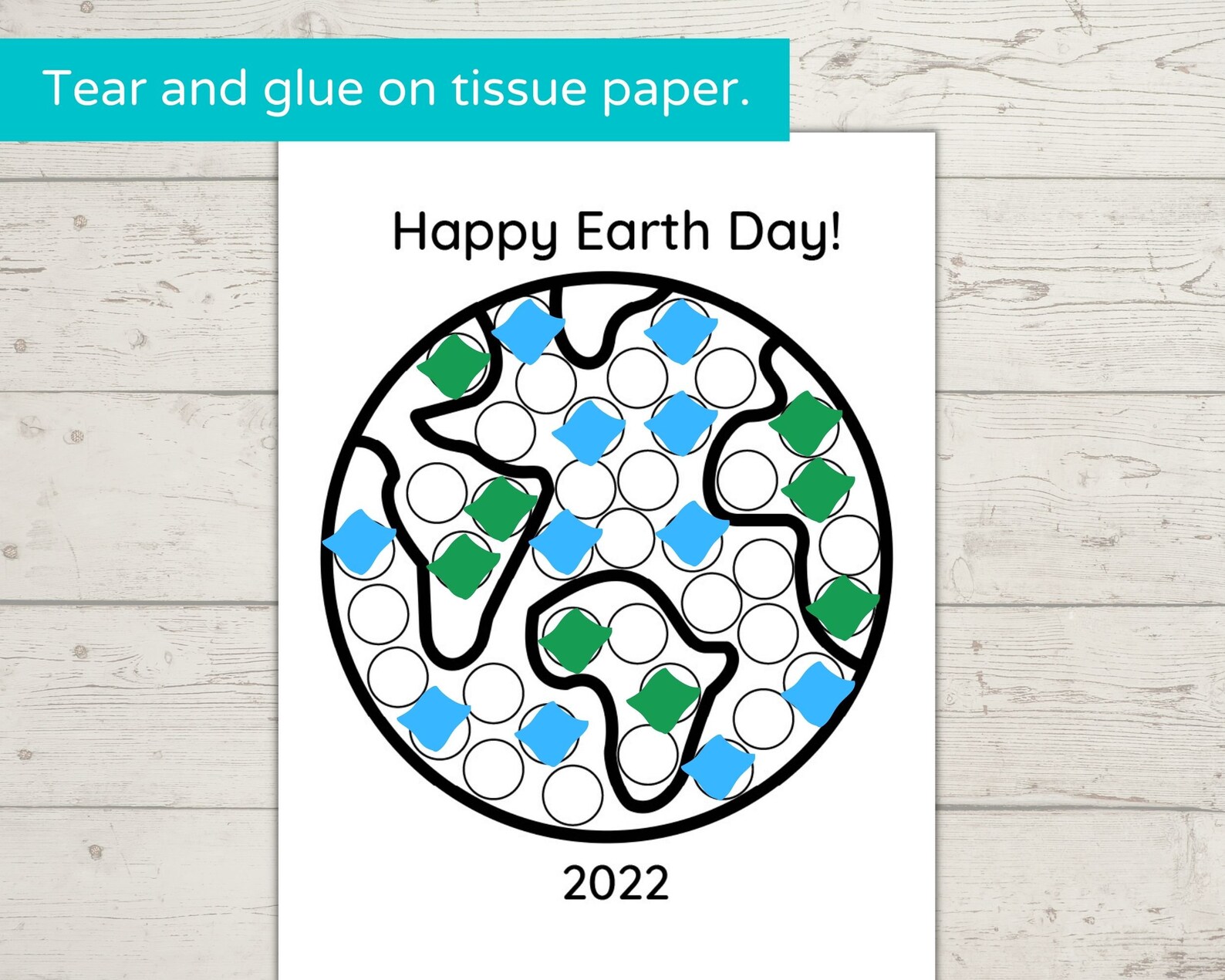 Earth Day Dot Marker Printable/ Do a Dot Printable/ Earth Day Activity ...