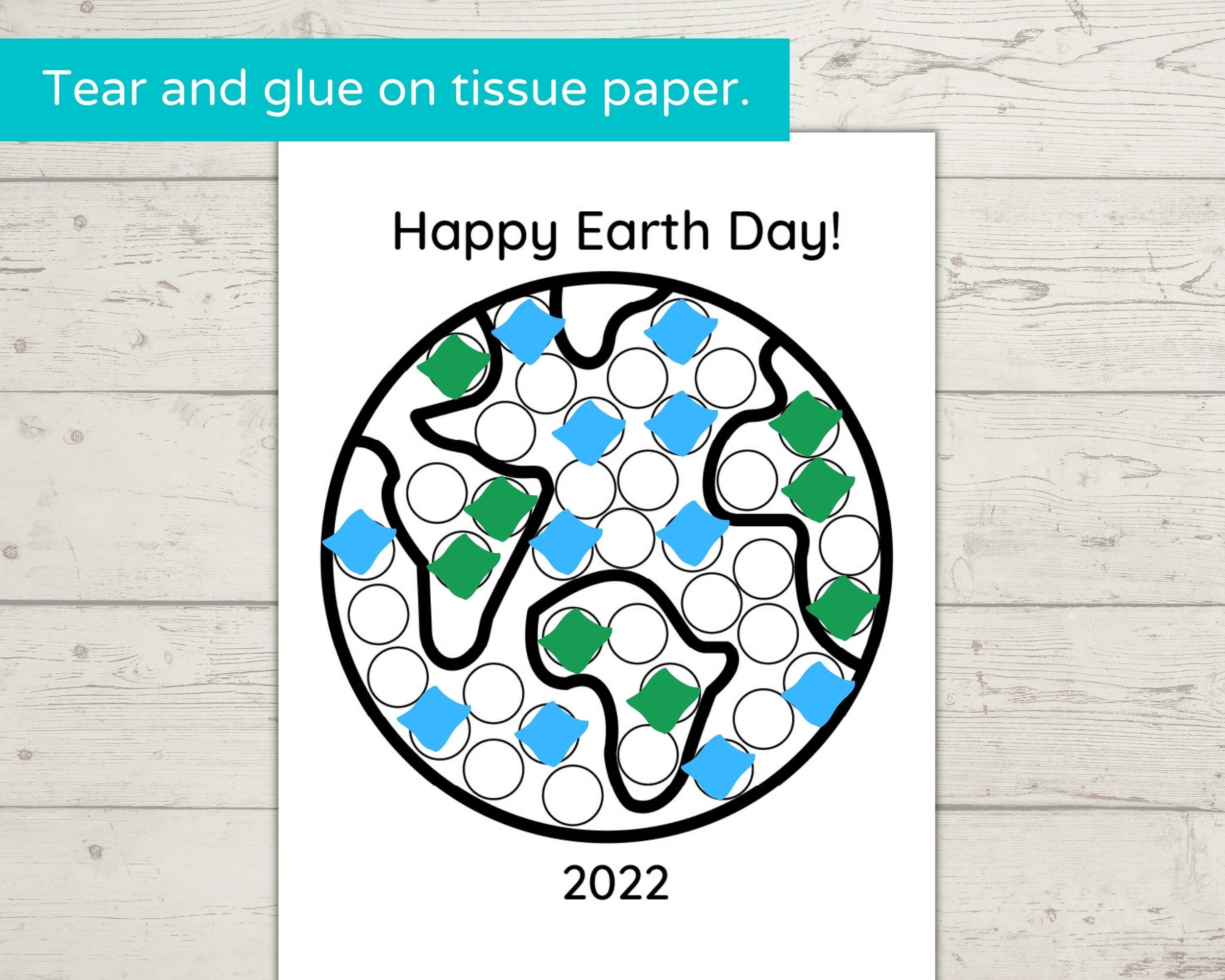 Earth Day Dot Marker Printable/ Do a Dot Printable/ Earth Day Activity ...