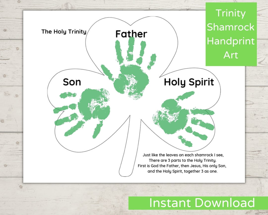 St. Patrick's Day Handprint Art/ St. Patrick's Day Toddler Activity ...