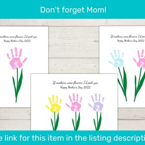 Grandmother Mother's Day Handprint Art/ Mother's Day Grandma Handprint ...