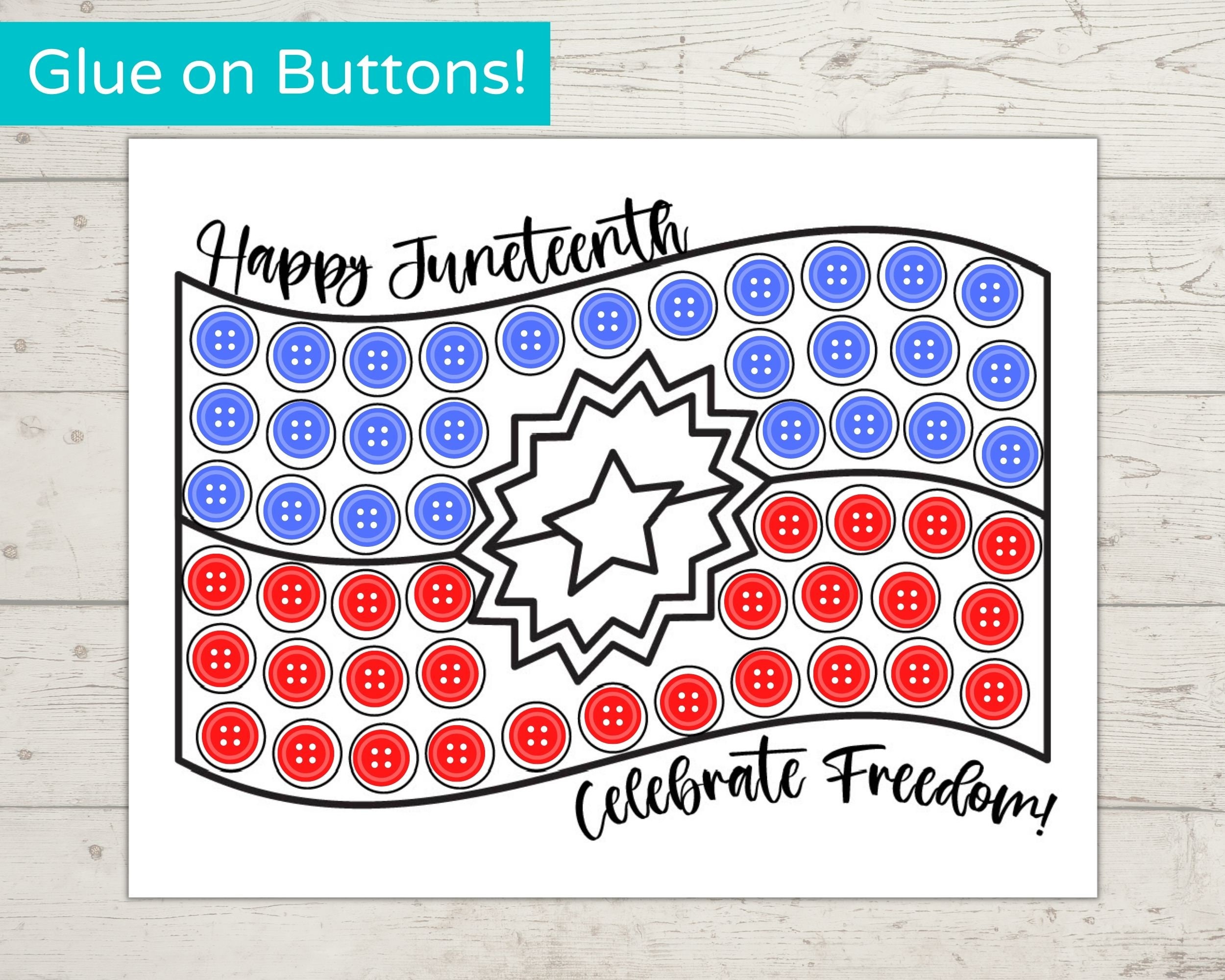 Juneteenth Dot Marker Printable/ Do a Dot Printable/ Juneteenth ...