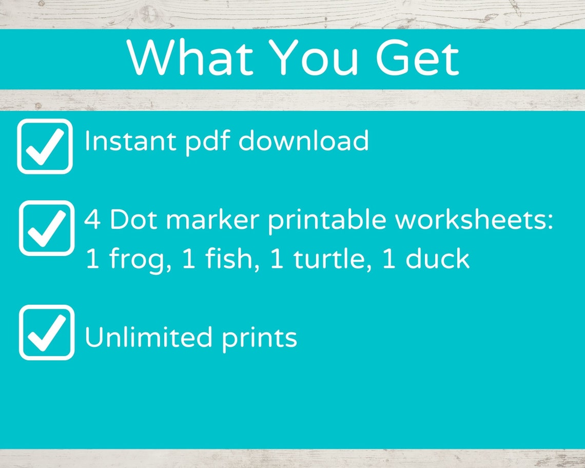 Pond Unit Dot Marker Printables/ Do a Dot Printable/ Pond Toddler ...