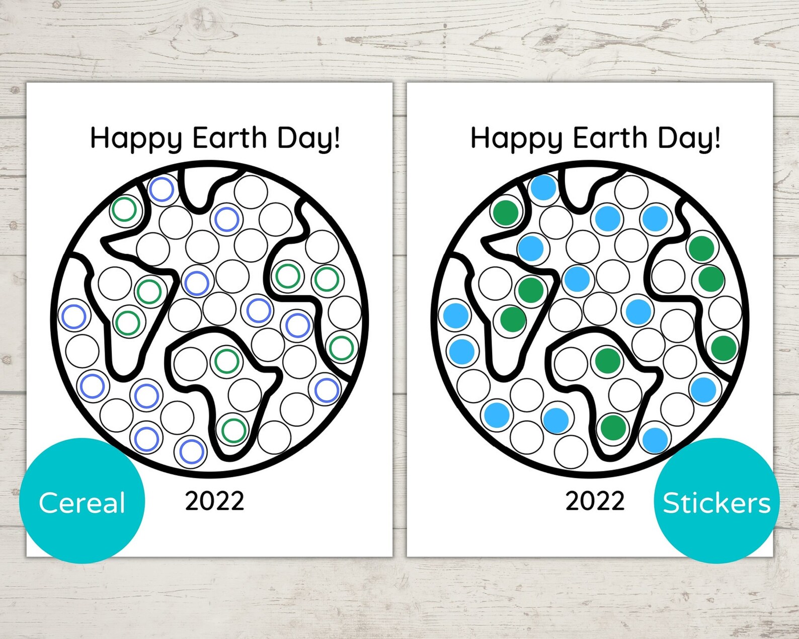Earth Day Dot Marker Printable/ Do a Dot Printable/ Earth Day Activity ...