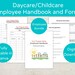 Daycare Employee Forms and Handbook/ Childcare Personnel Policies and ...
