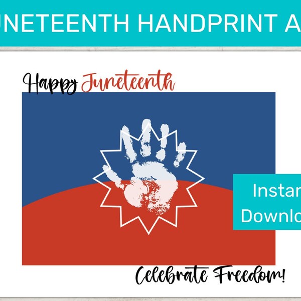 June Handprint Art - Etsy