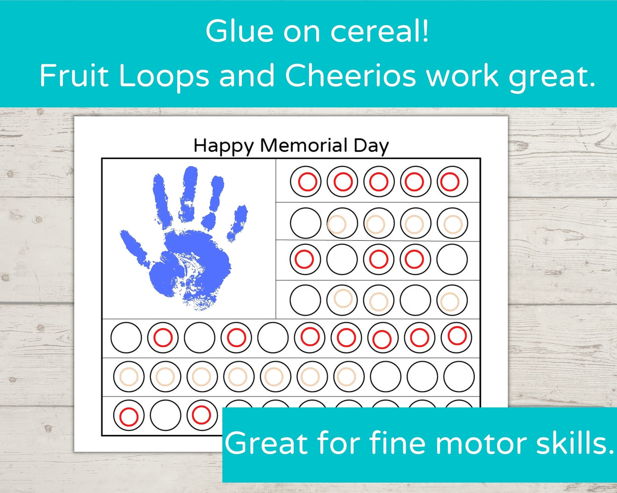 Memorial Day Dot Marker Printable/ Do a Dot Printable/ Memorial Day ...