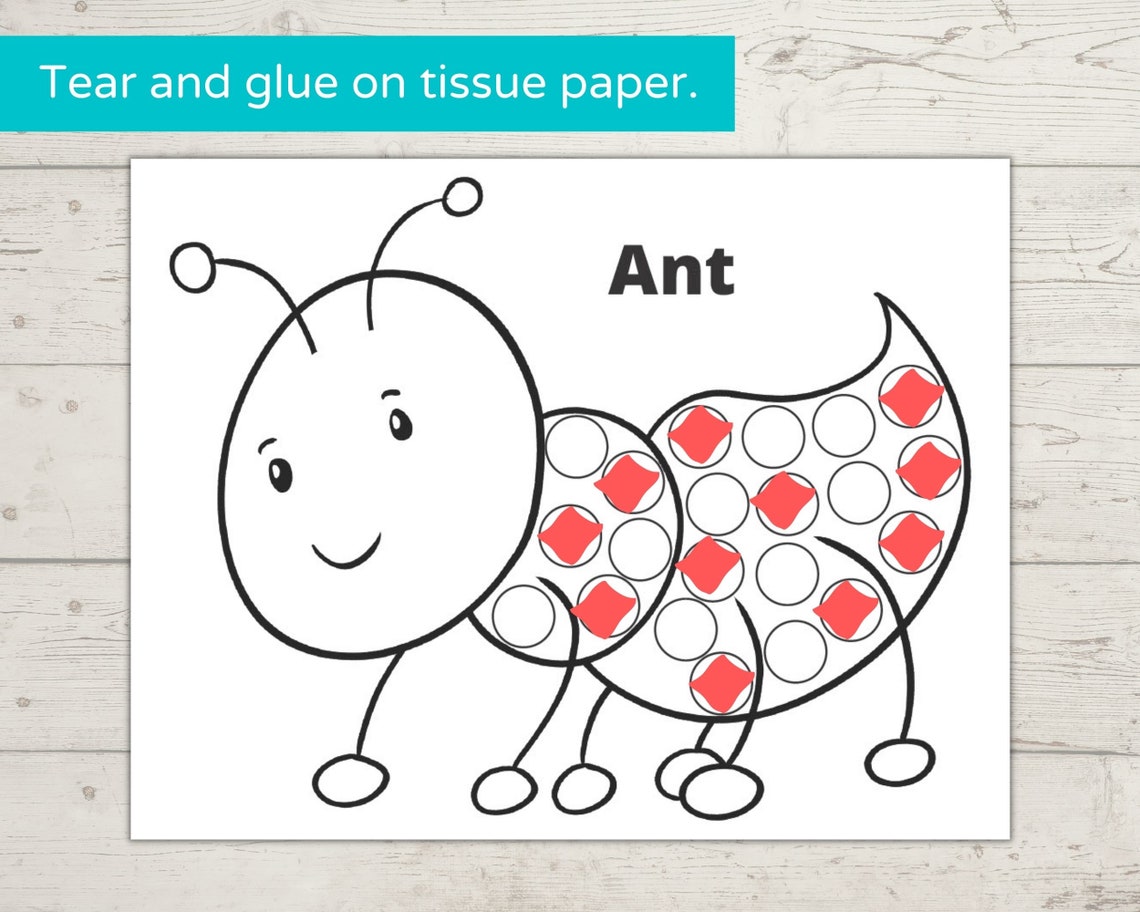 Bug Dot Marker Printables/ Do a Dot Printable/ Toddler Activity/ Bug ...