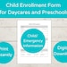 About My Child Form/ Child Information/ Child Info Sheet/ Childcare ...