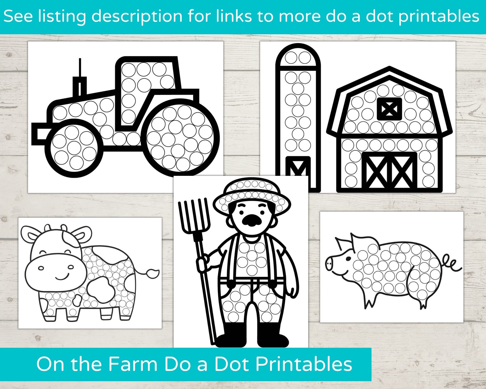 Camping Theme Dot Marker Printables/ Do a Dot Printable/ Toddler ...