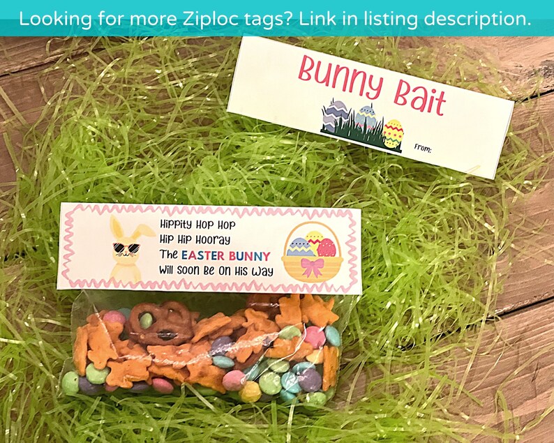 Bunny Poop Printable Bag Topper/ Easter Printable Bag Topper/ - Etsy Canada