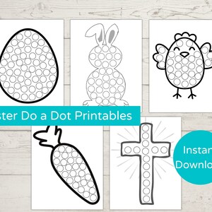 Easter Dot Marker Printables/ Do a Dot Printable/ Easter Activity ...
