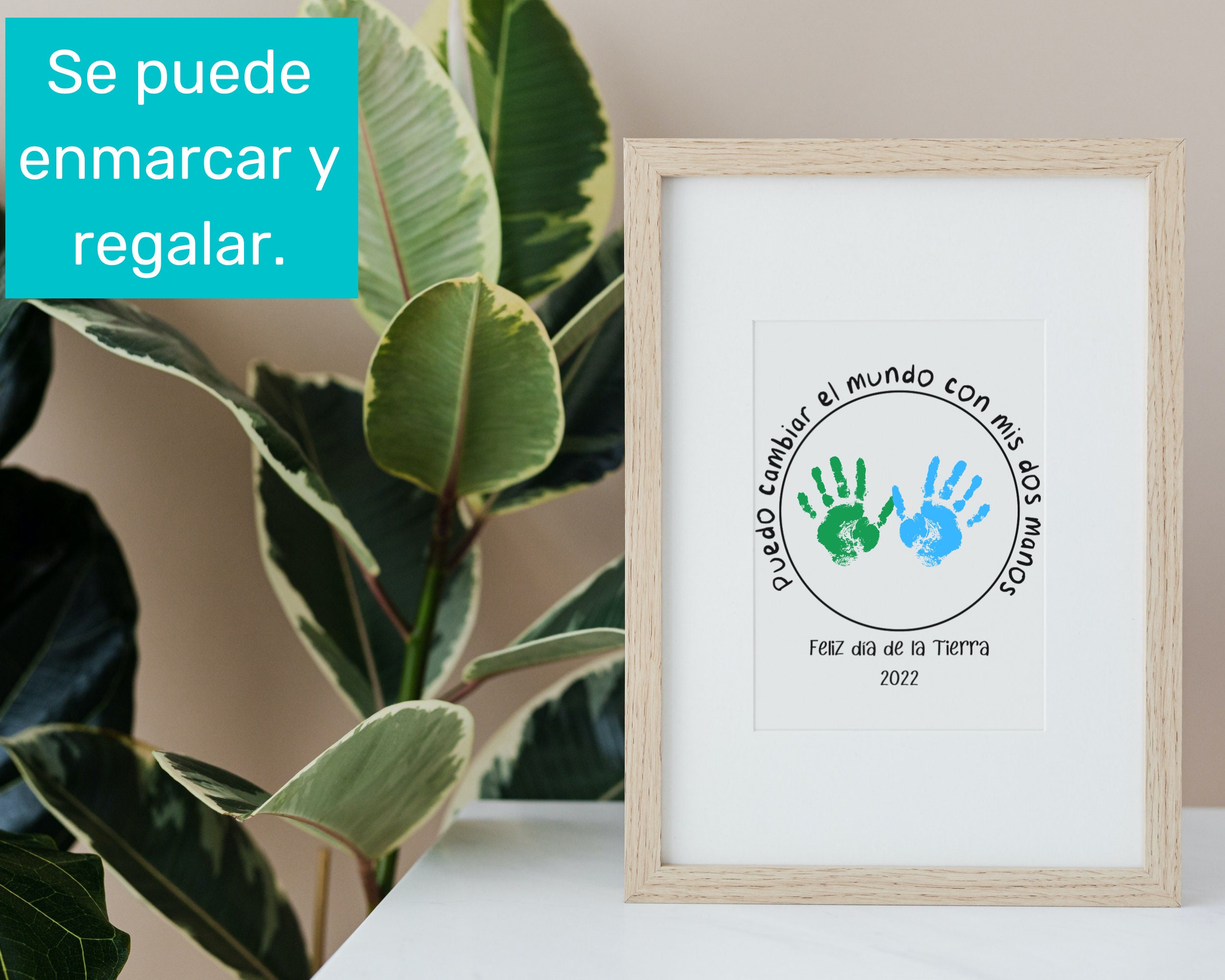 Día De La Tierra Handprint Art / Earth Day Toddler Handprint - Etsy