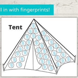 Camping Theme Dot Marker Printables/ Do a Dot Printable/ Toddler ...